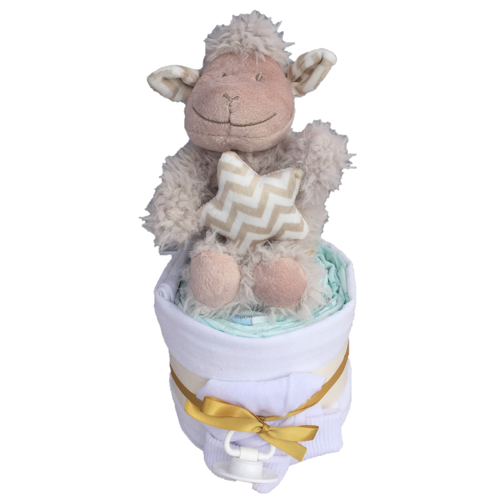 Simple Nappy Cake - Natural 1 Tier – www.nappycakes.ie